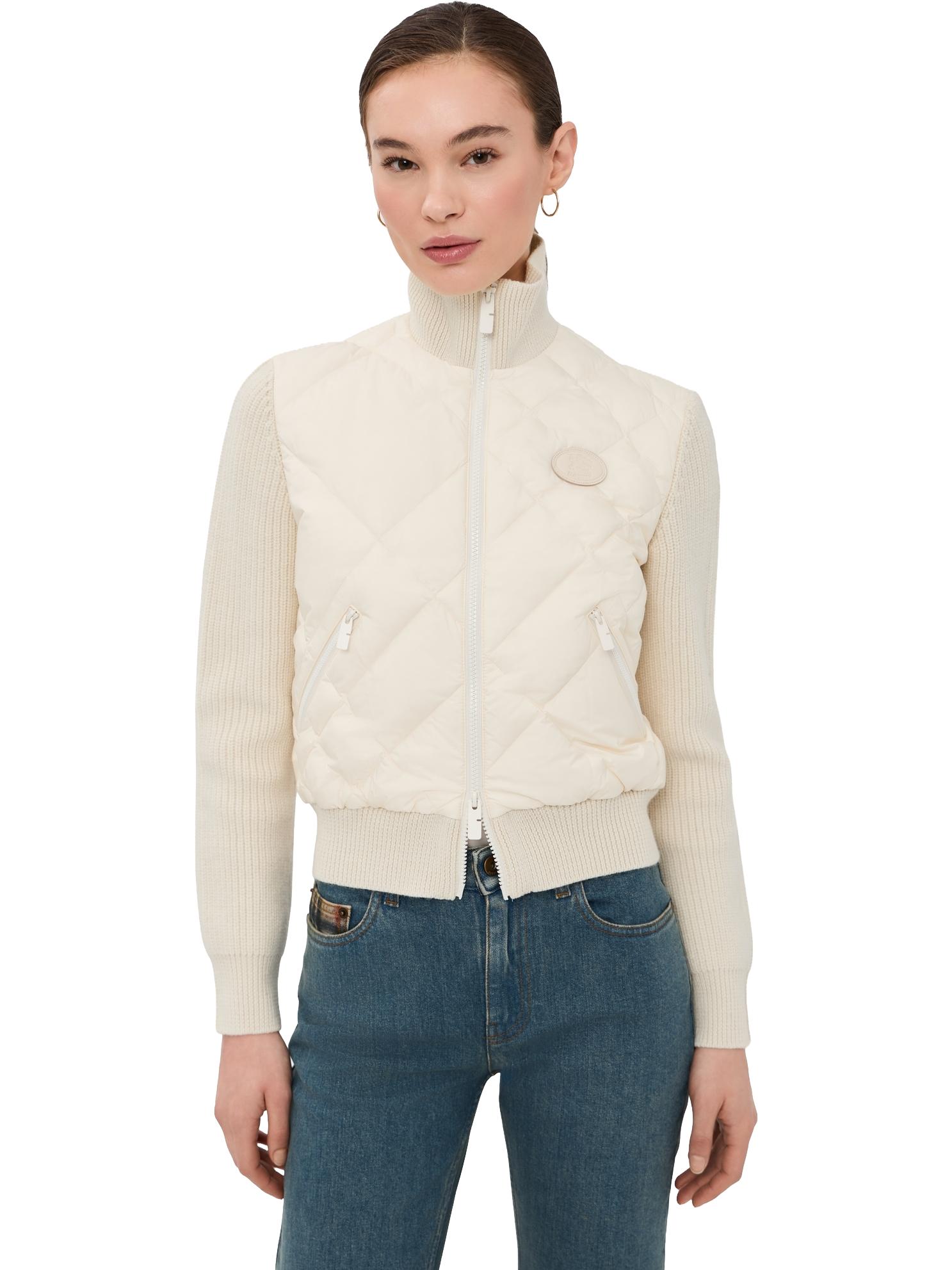 BURBERRY Burberry Kelsley Quilted Jacket with Knit Trim